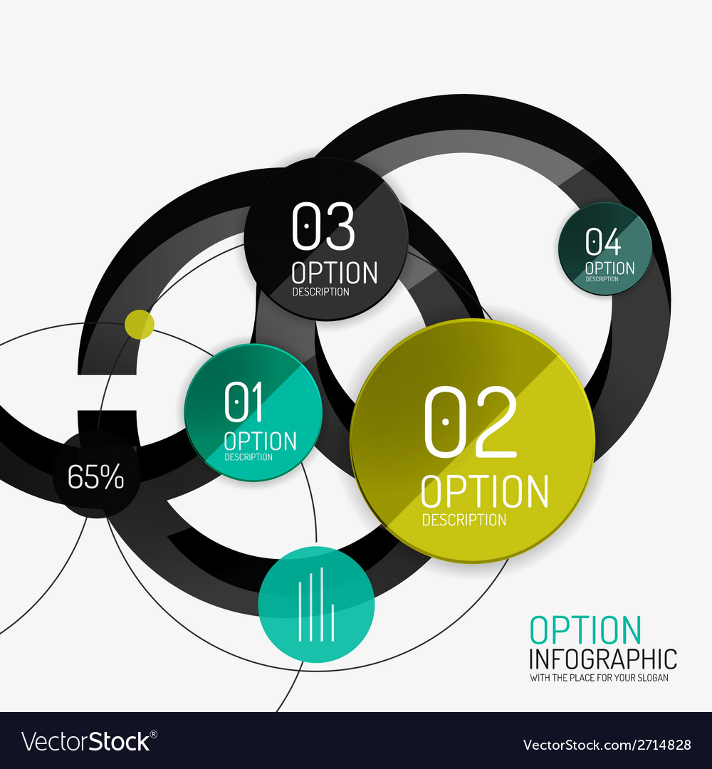 Infographic report template Royalty Free Vector Image