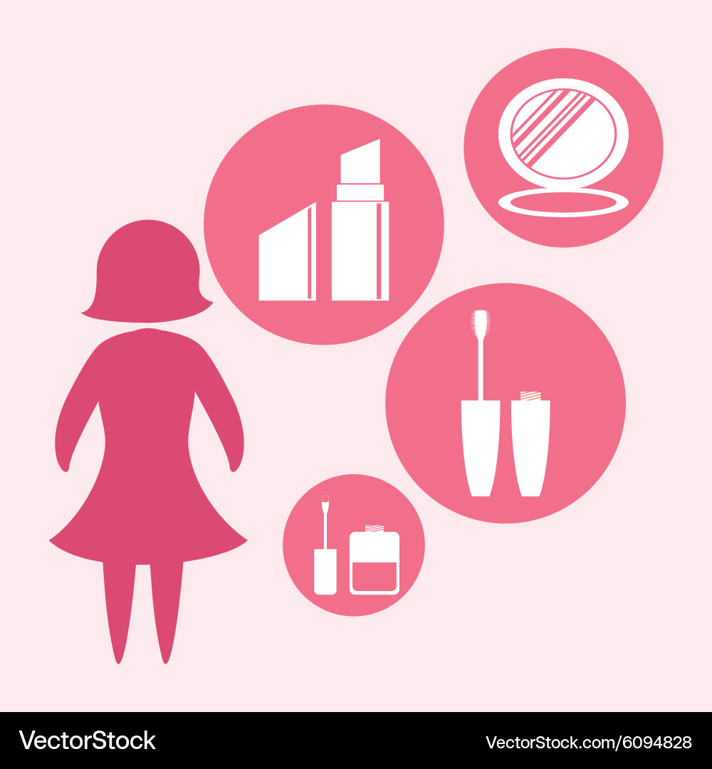 Make up design Royalty Free Vector Image - VectorStock