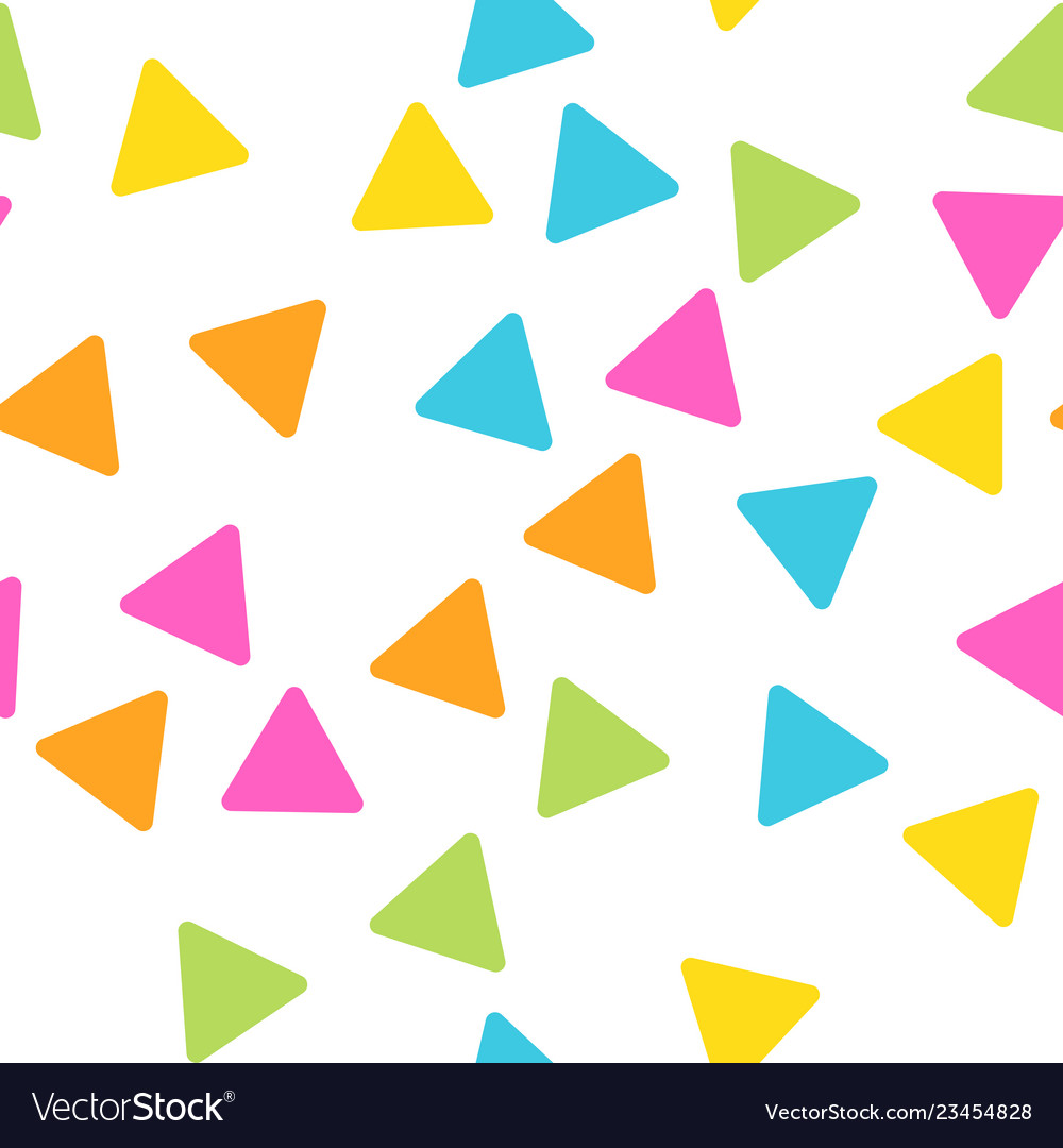 Seamless abstract geometric pattern of triangles Vector Image