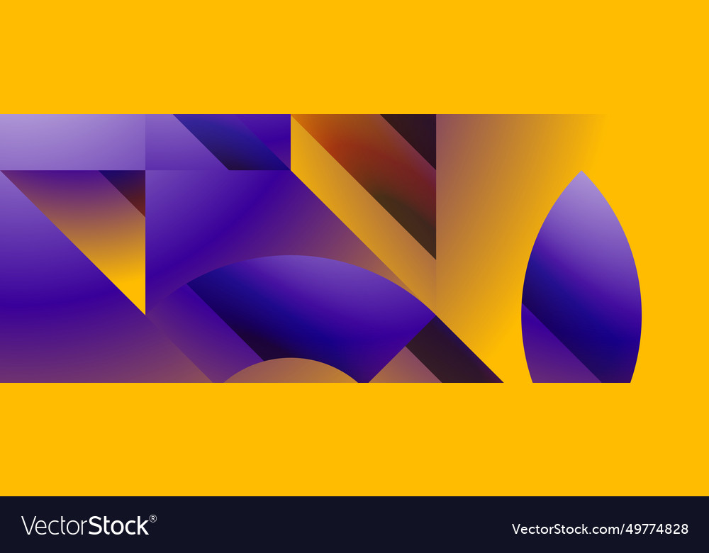 Simple geometric forms - dynamic geometric Vector Image