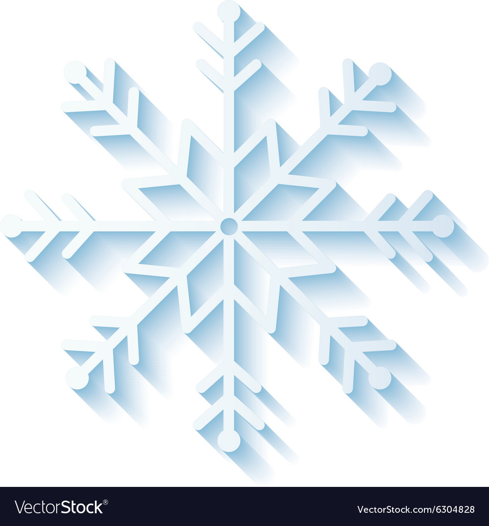 Snowflake Royalty Free Vector Image - VectorStock