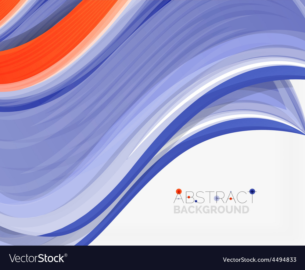 Abstract realistic solid wave background Vector Image