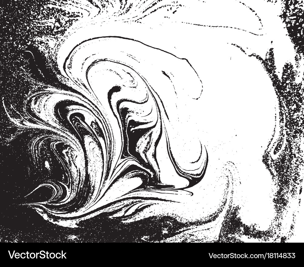 Black and white liquid texture watercolor hand Vector Image