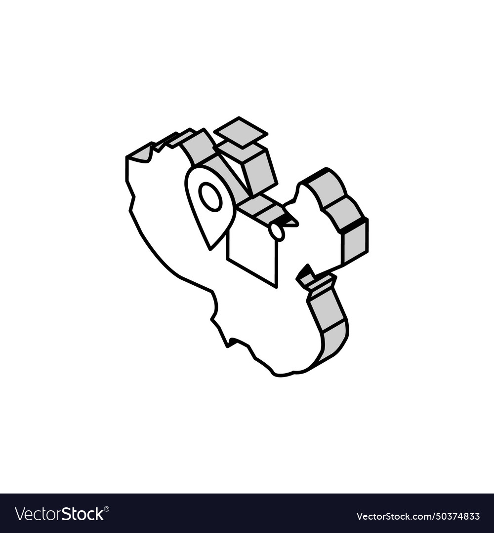 China shipment tracking isometric icon Royalty Free Vector China shipment tracking isometric icon Royalty Free Vector