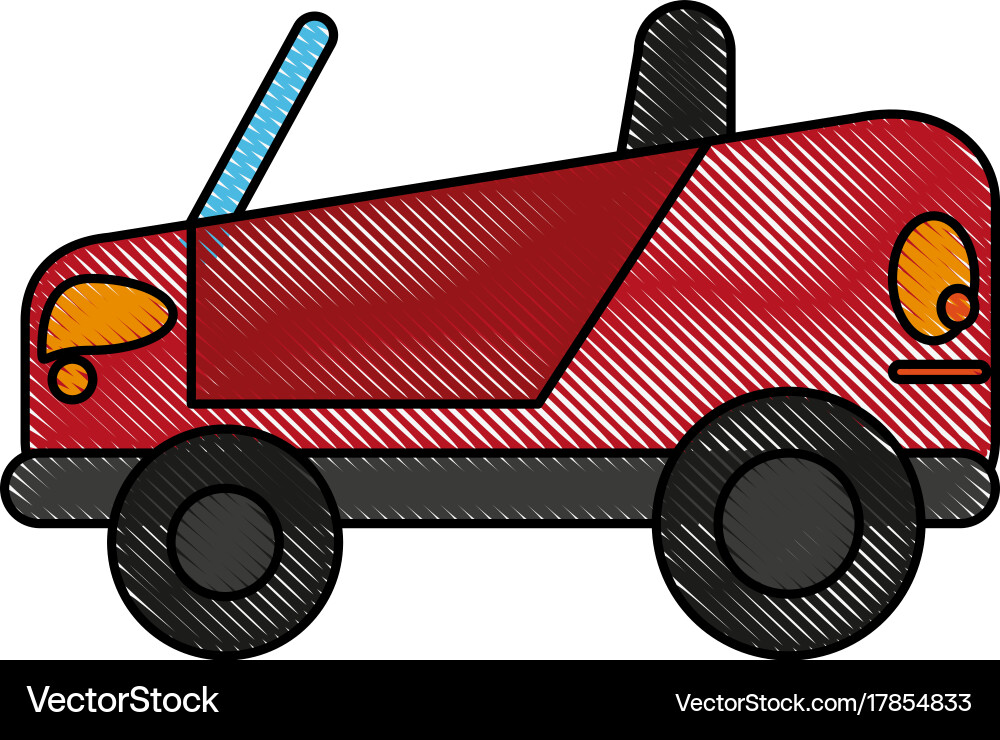 Sport car cabriolet cartoon Royalty Free Vector Image