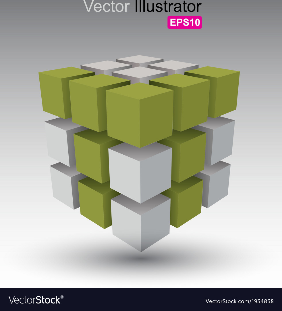 Cube Royalty Free Vector Image - VectorStock