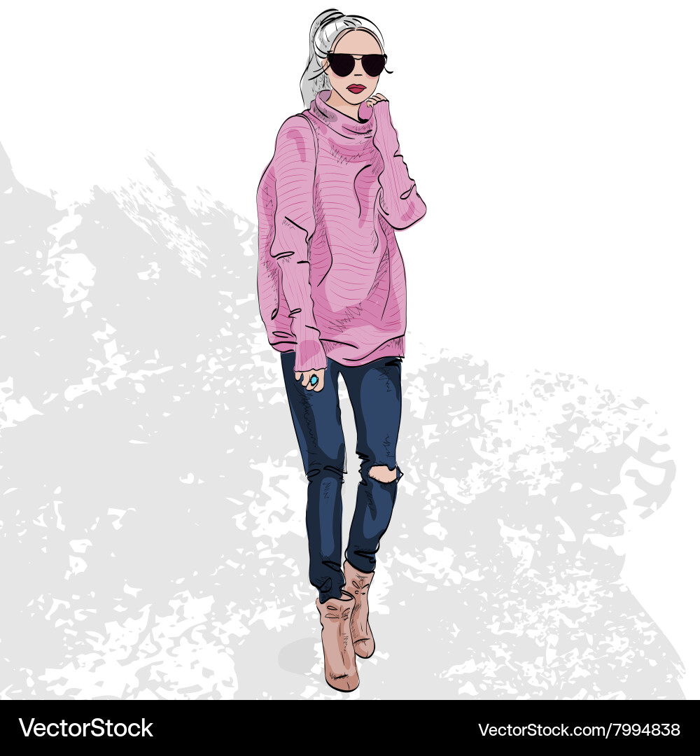 Fashion look color Royalty Free Vector Image - VectorStock