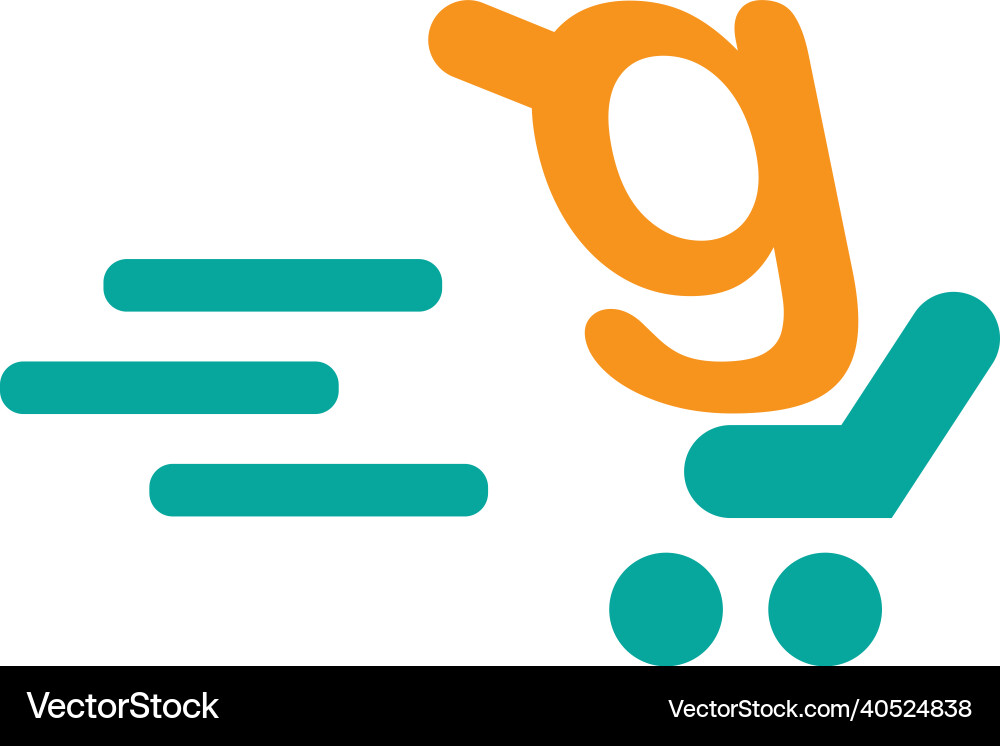 Shopping cart icon for g Royalty Free Vector Image