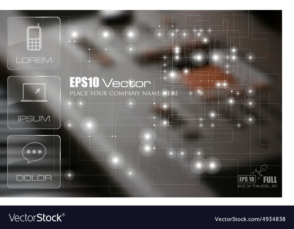 Technology theme template Royalty Free Vector Image