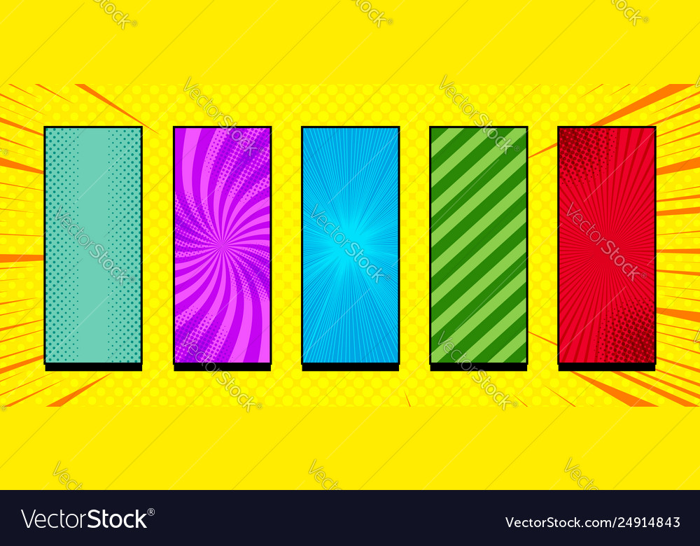 Comic bright composition Royalty Free Vector Image