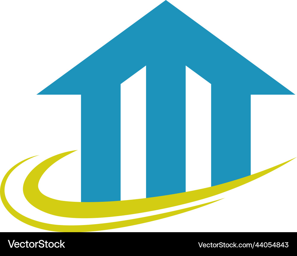 House business logo design template Royalty Free Vector