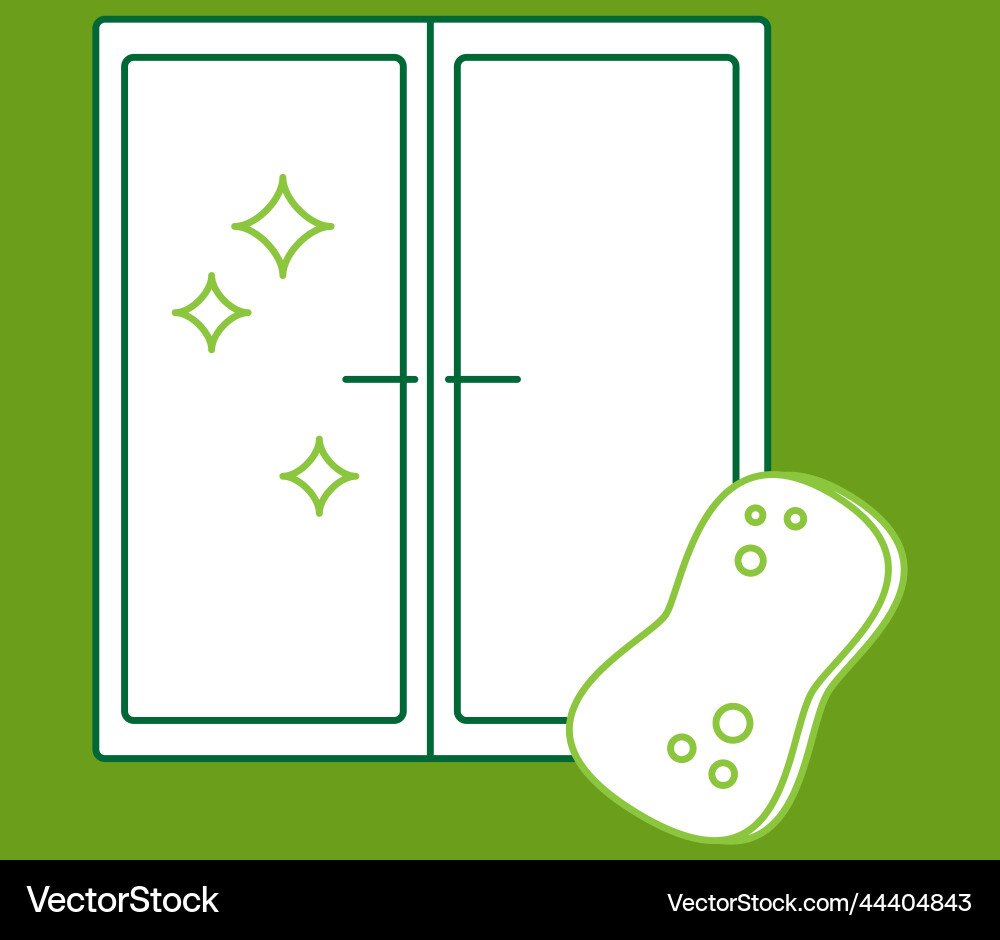 Household supply and cleaning flat icon clean Vector Image