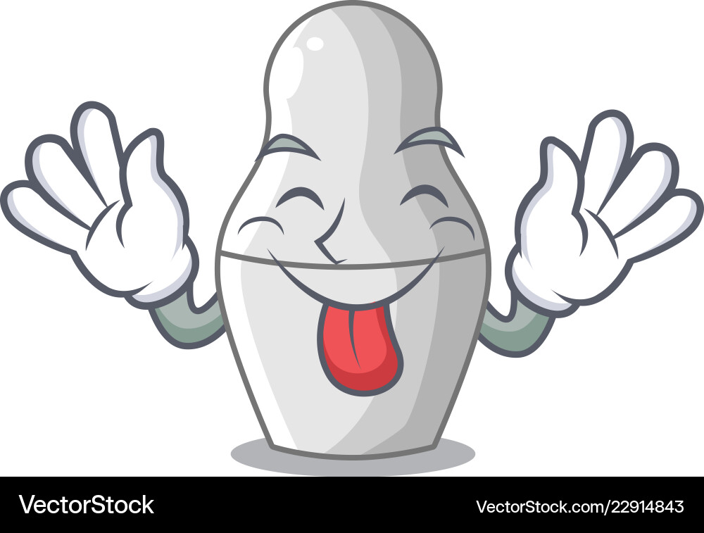 Tongue out nesting doll russian matryoshka Vector Image