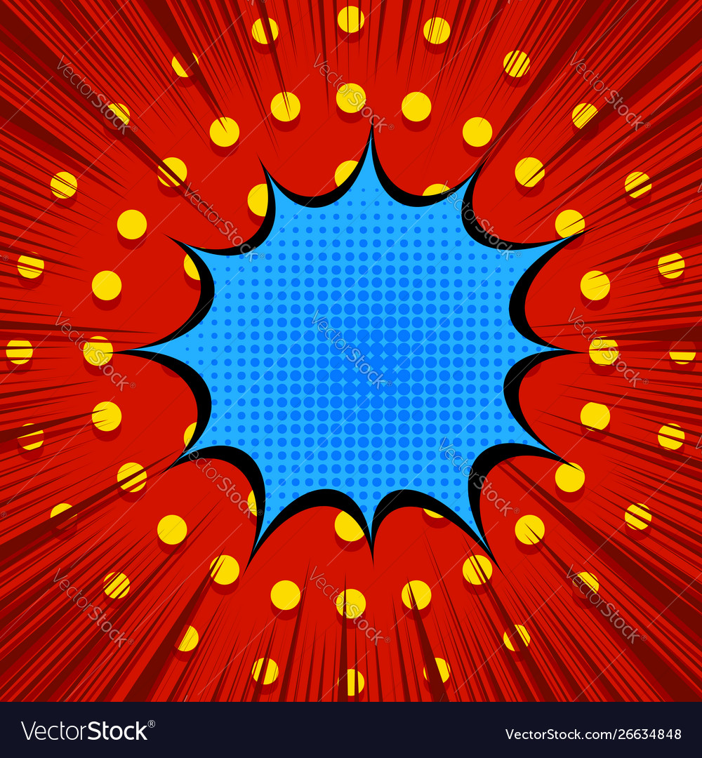 Comic cool light template Royalty Free Vector Image