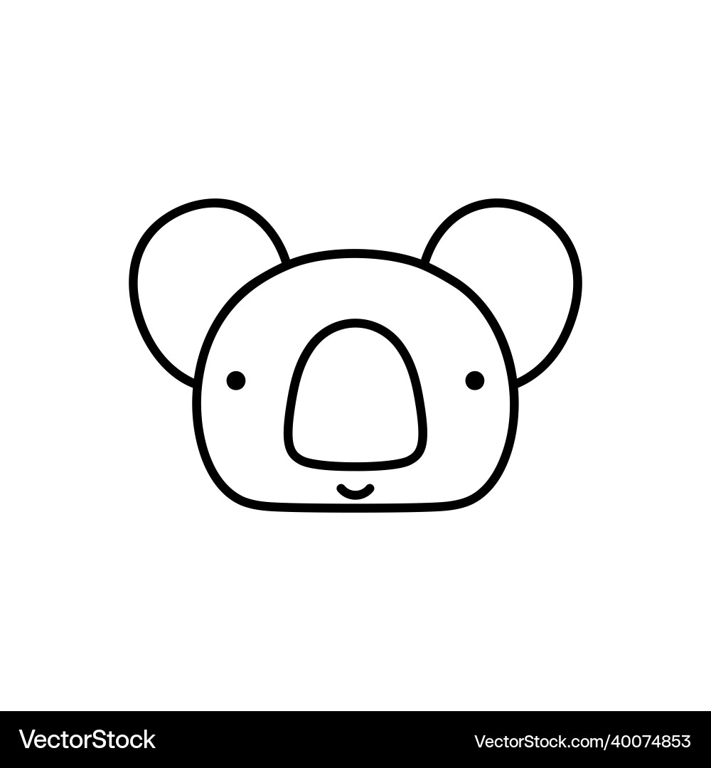 Koala icon animal Royalty Free Vector Image - VectorStock