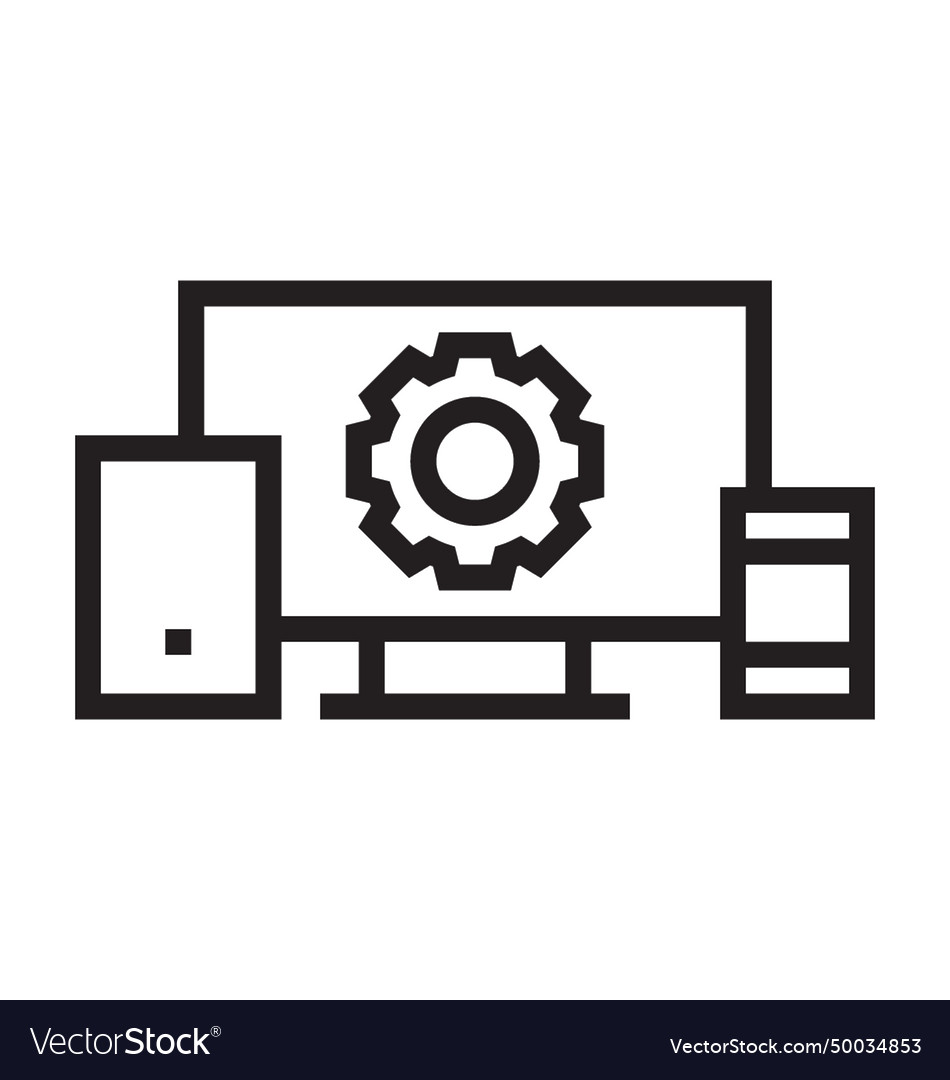 Responsive devices icon Royalty Free Vector Image