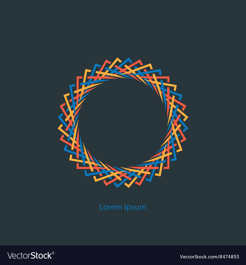 Round monogram Royalty Free Vector Image - VectorStock