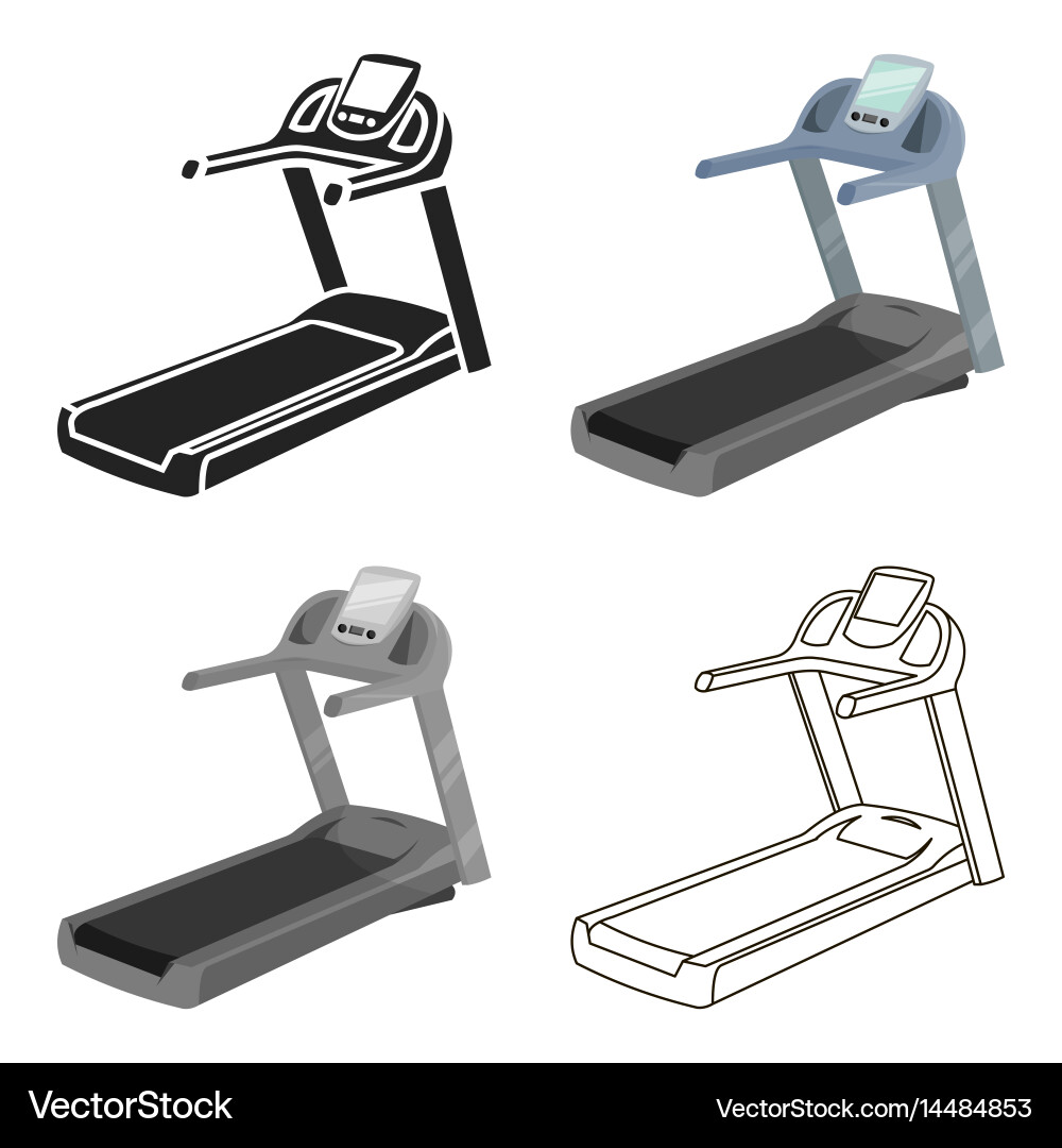 Treadmill icon cartoon single sport from Vector Image
