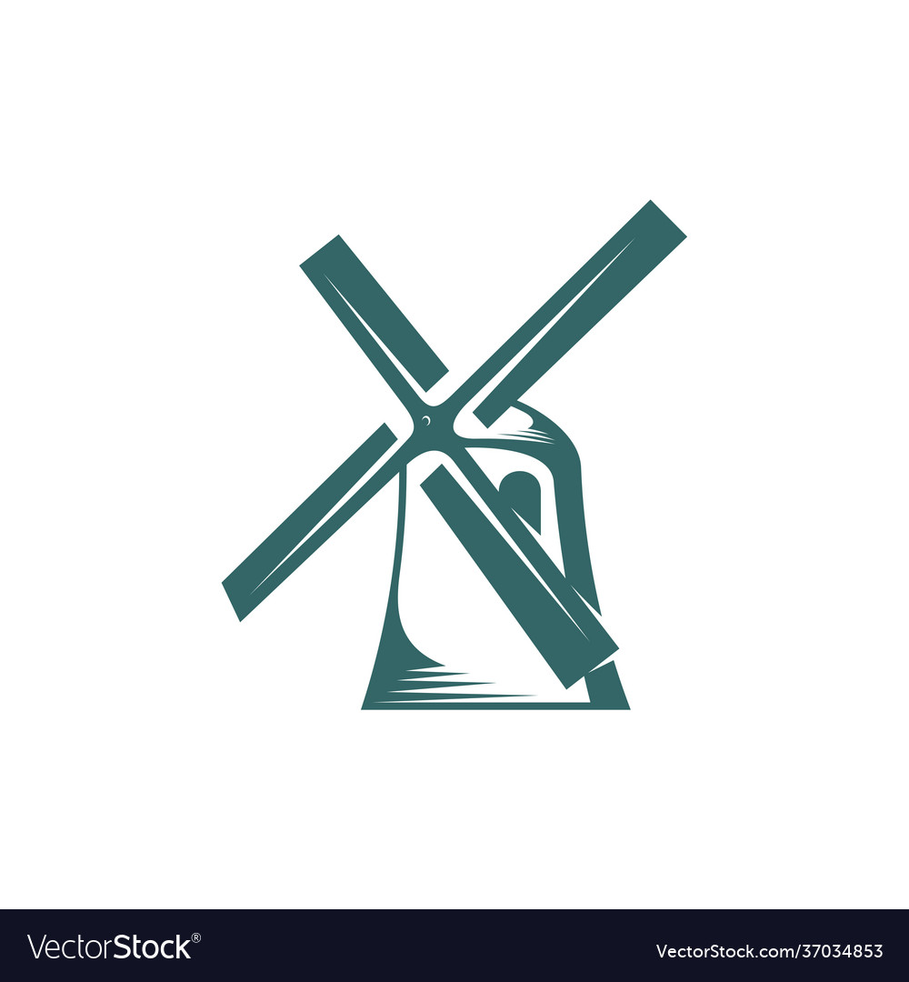 Windmill logo design creative Royalty Free Vector Image