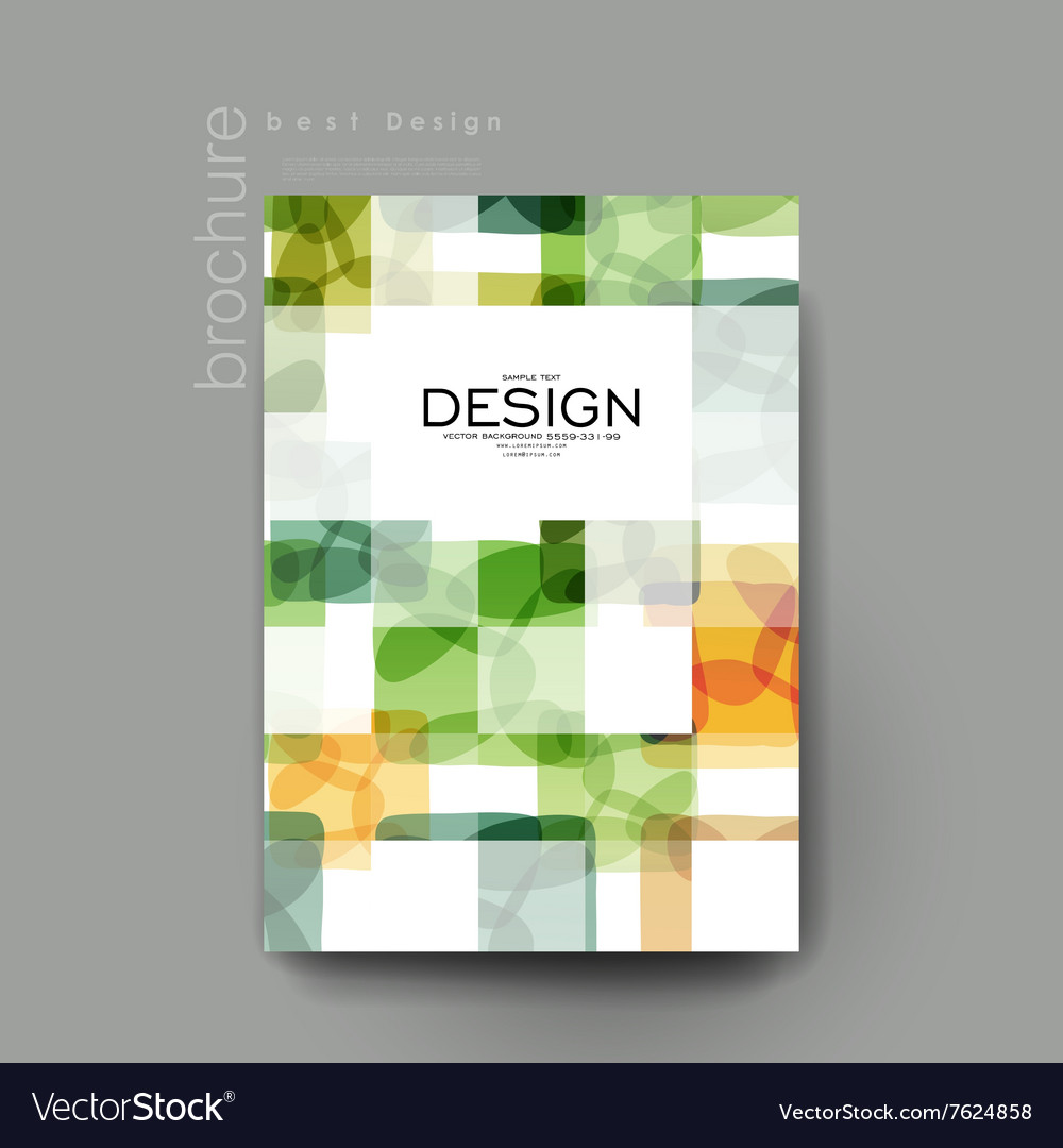 Abstract Background Brochure Template Royalty Free Vector