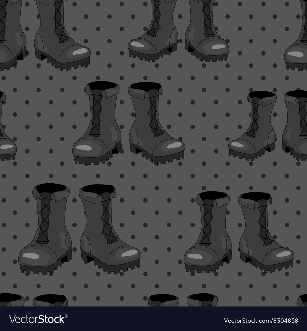 Boot seamless pattern Royalty Free Vector Image