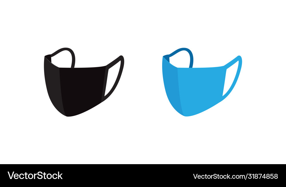 Corona protection surgical masks Royalty Free Vector Image