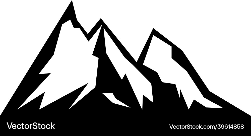 Mountain hill Royalty Free Vector Image - VectorStock