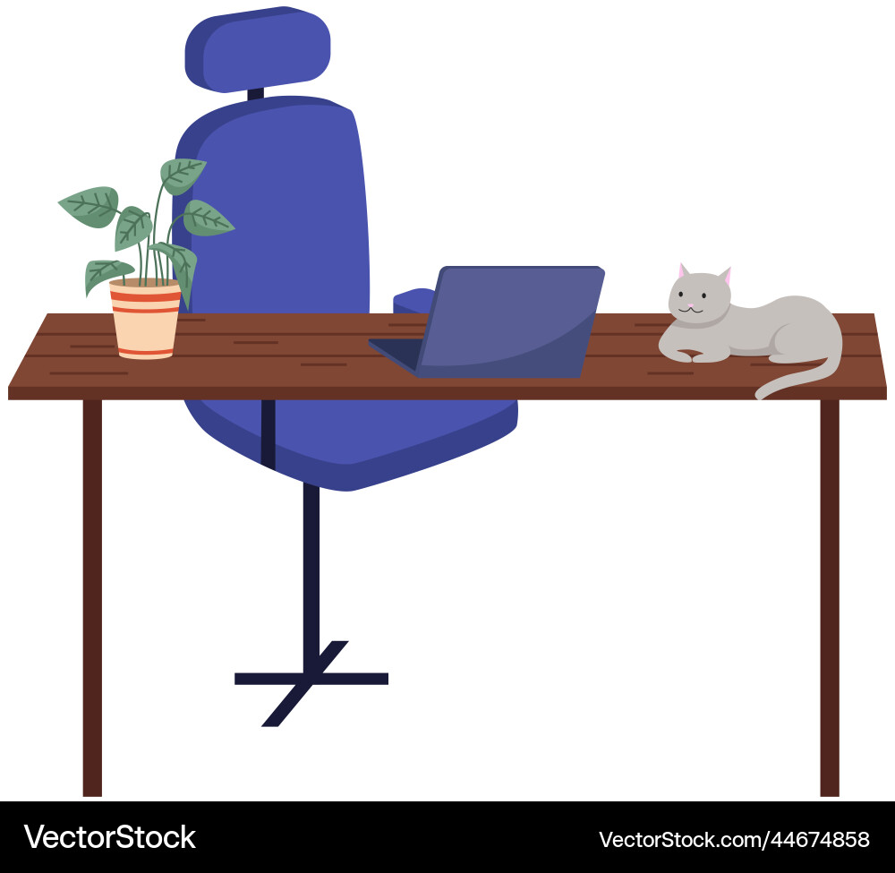 Organization of workplace employee design Vector Image