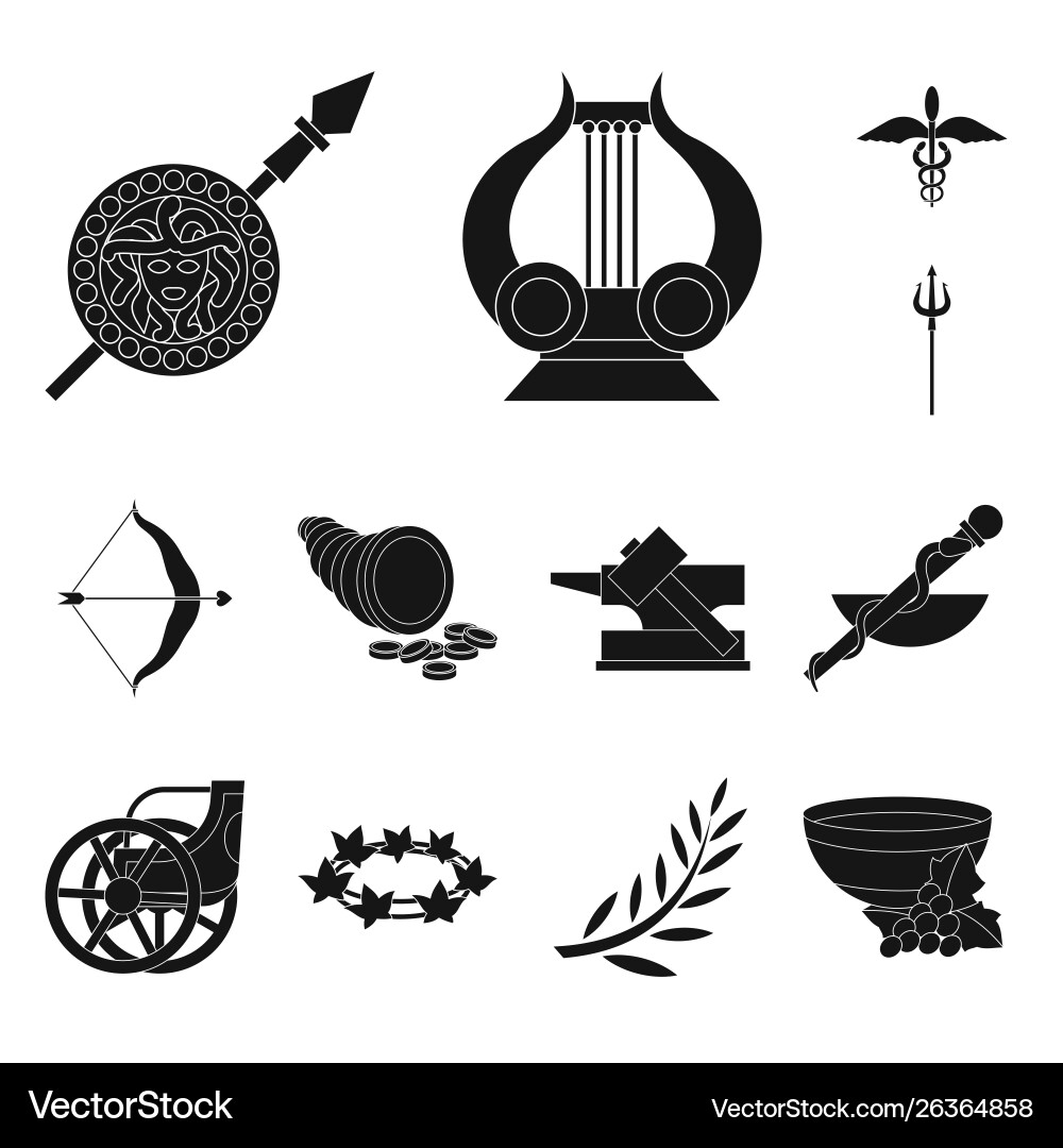 Religion and myths logo Royalty Free Vector Image