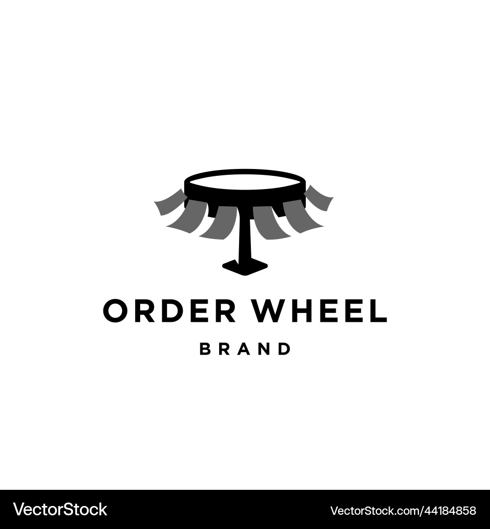 Vintage restaurant order wheel ticket carousel c Vector Image
