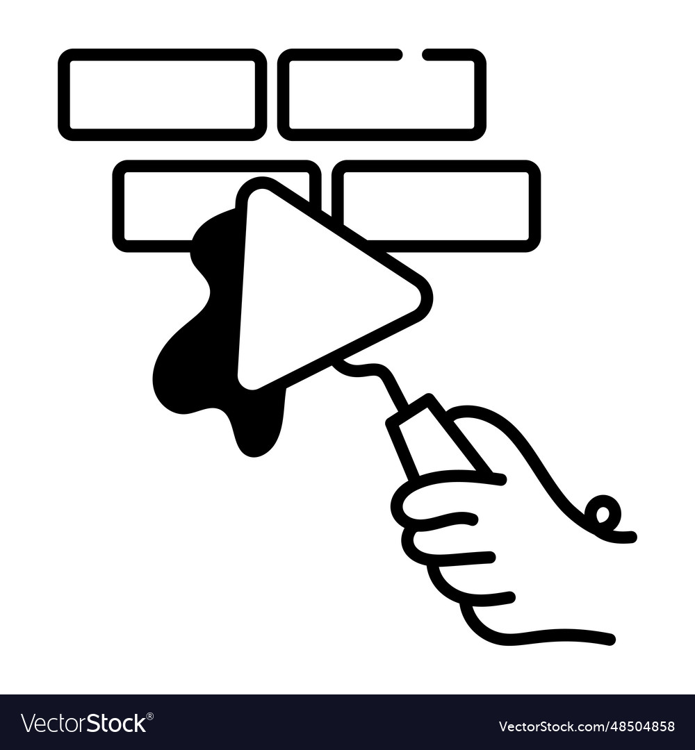 Wall plaster Royalty Free Vector Image - VectorStock