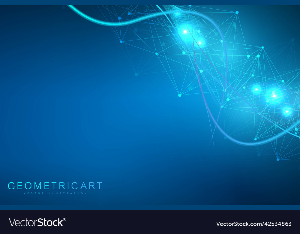 Big data visualization background modern Vector Image