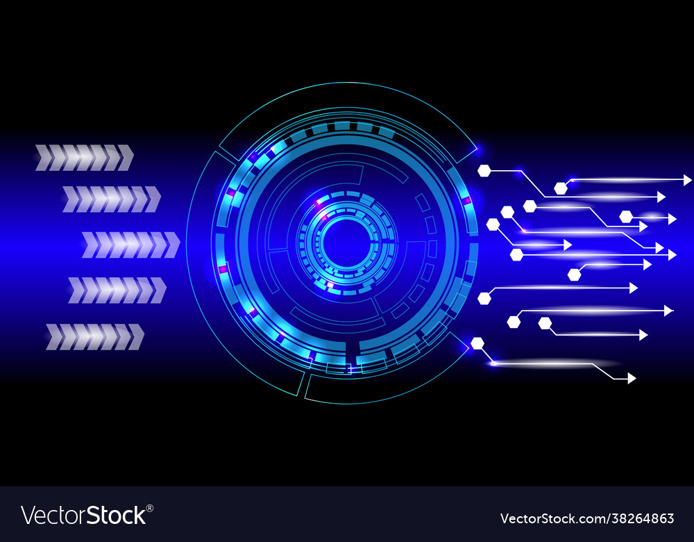 Blue technology background Royalty Free Vector Image