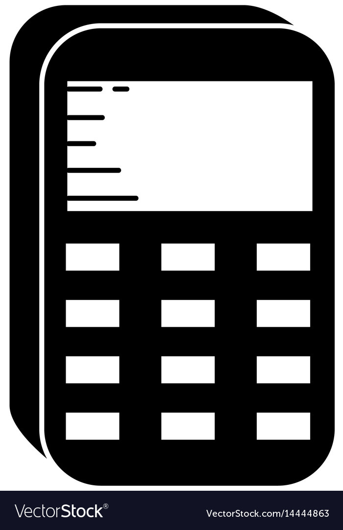 Calculator math device Royalty Free Vector Image