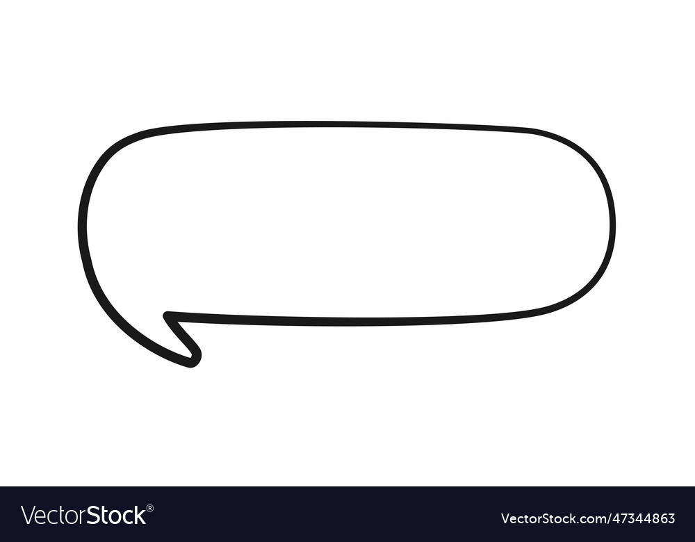 Empty speech bubbles text box comic speech bubble Vector Image