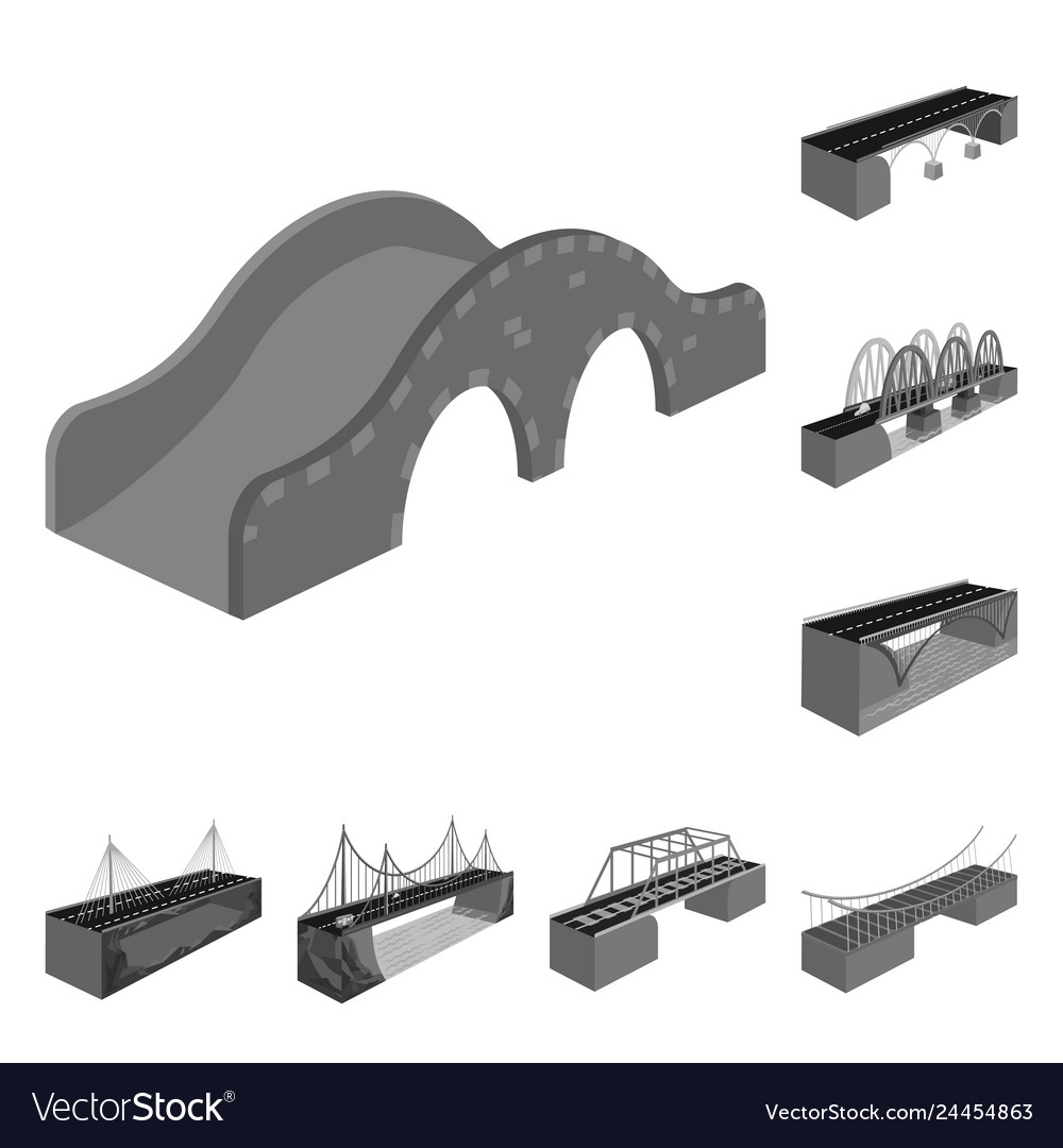 Isolated Object Of Connection And Crossing Logo Vector Image
