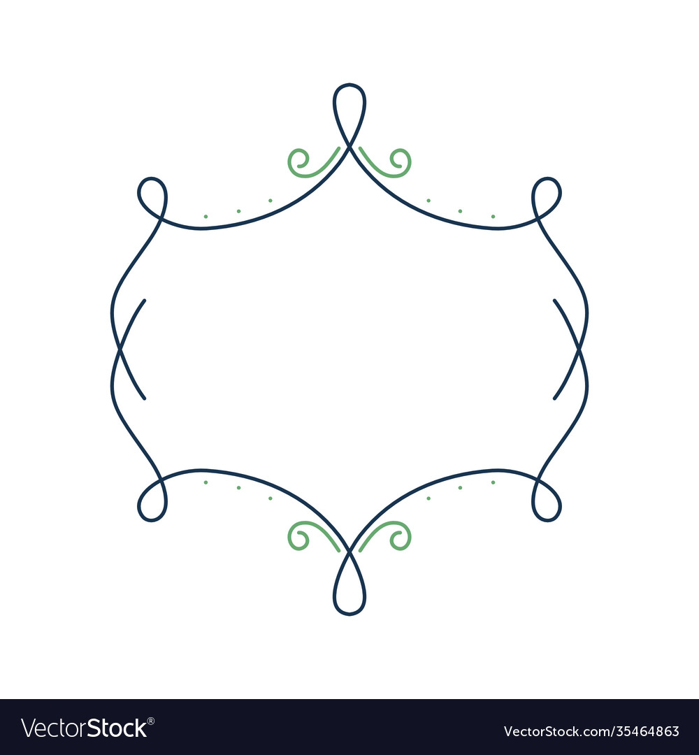 Line frame simple border decoration Royalty Free Vector