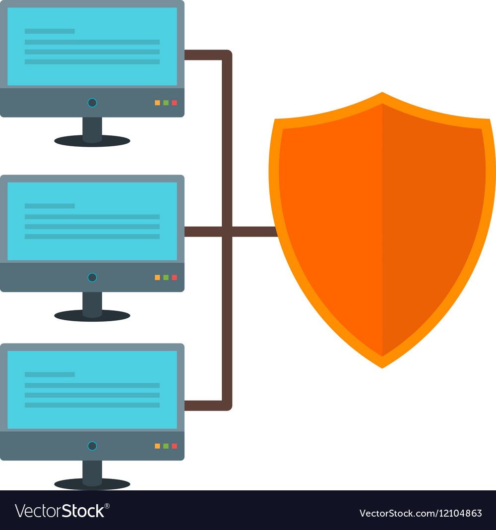Network protection Royalty Free Vector Image - VectorStock