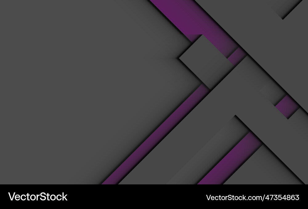 Purple and gray geometric stripes overlapping Vector Image