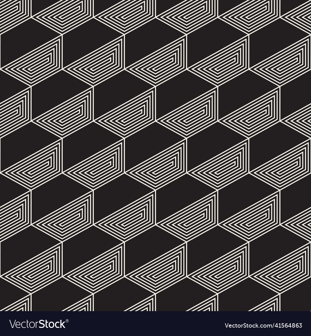 Seamless pattern repeating geometric elements Vector Image