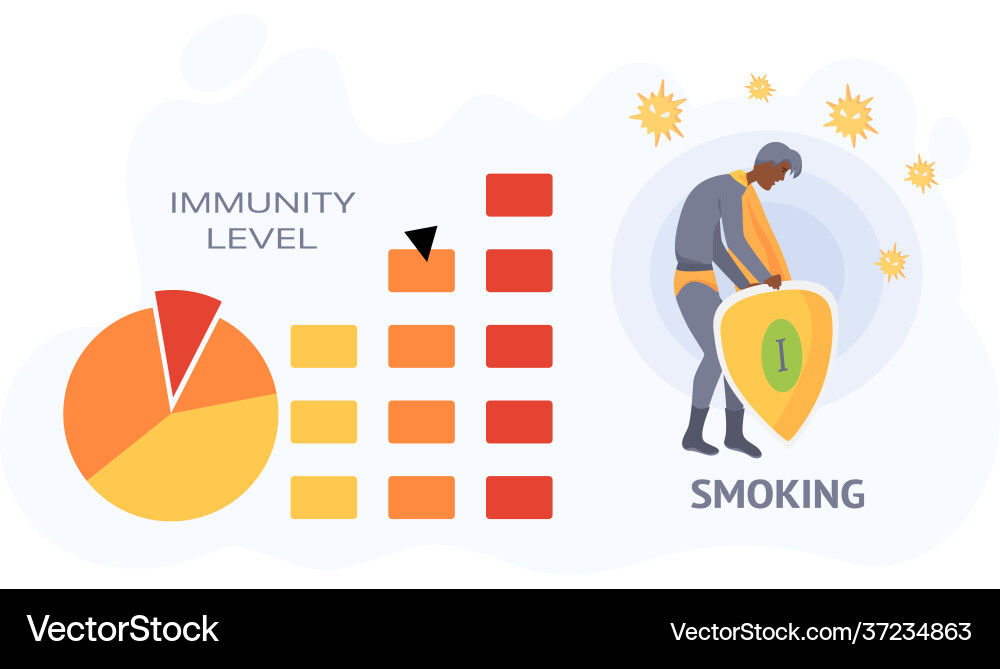 Superhero with shield protects human health Vector Image