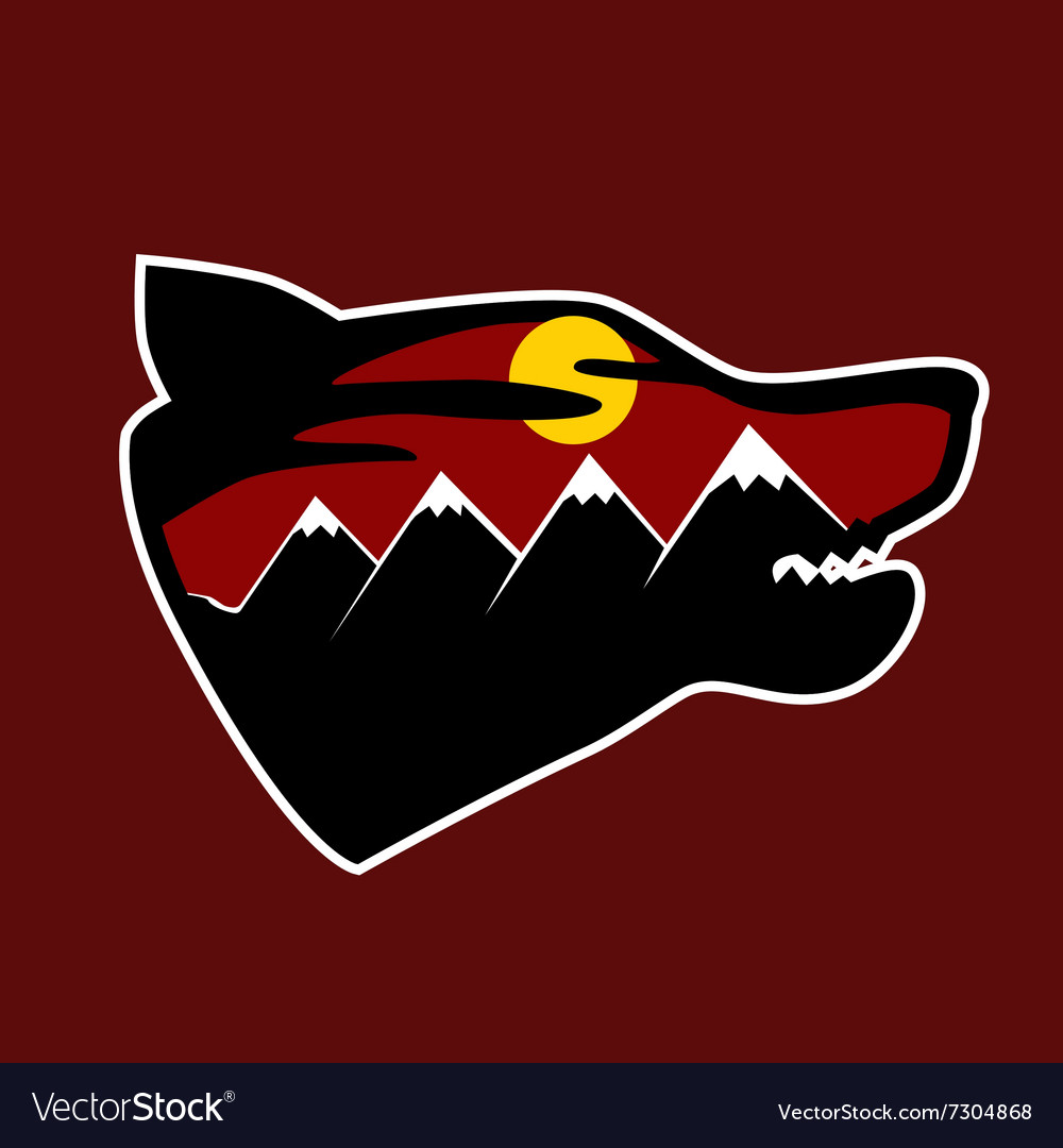 A wolf Royalty Free Vector Image - VectorStock