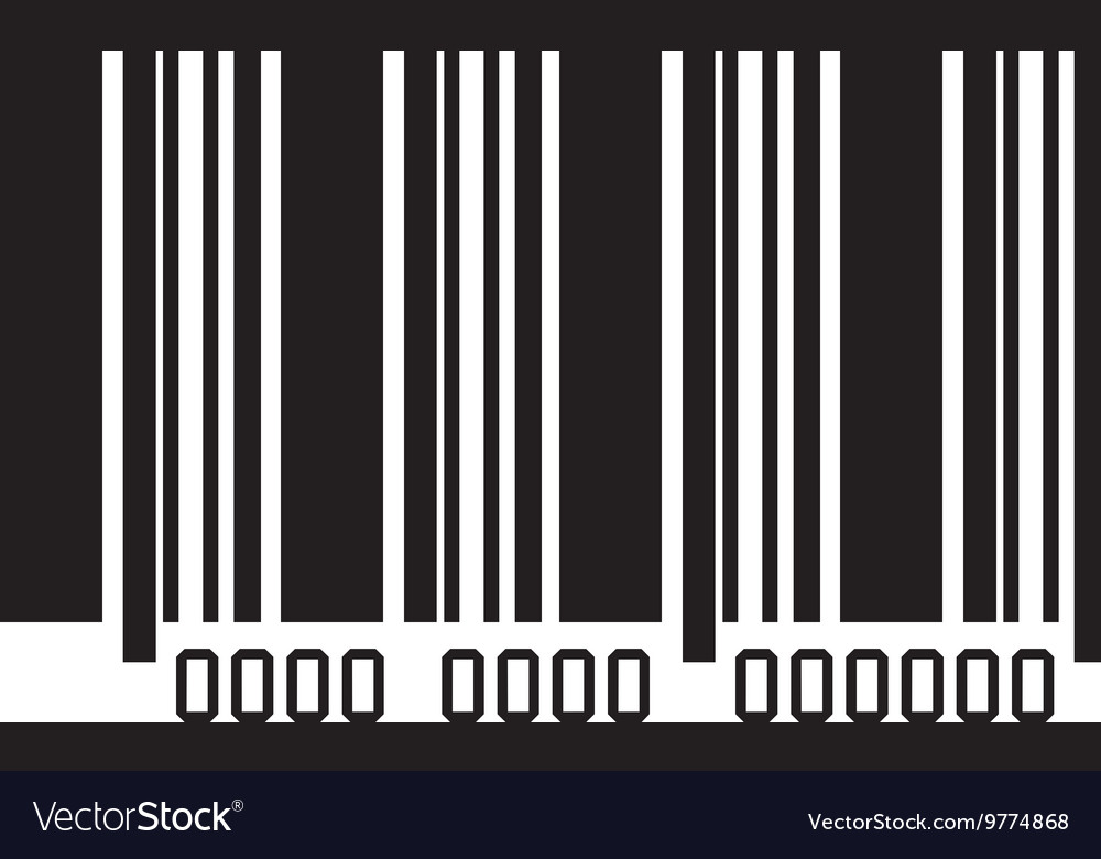 Bar code with serial number icon Royalty Free Vector Image