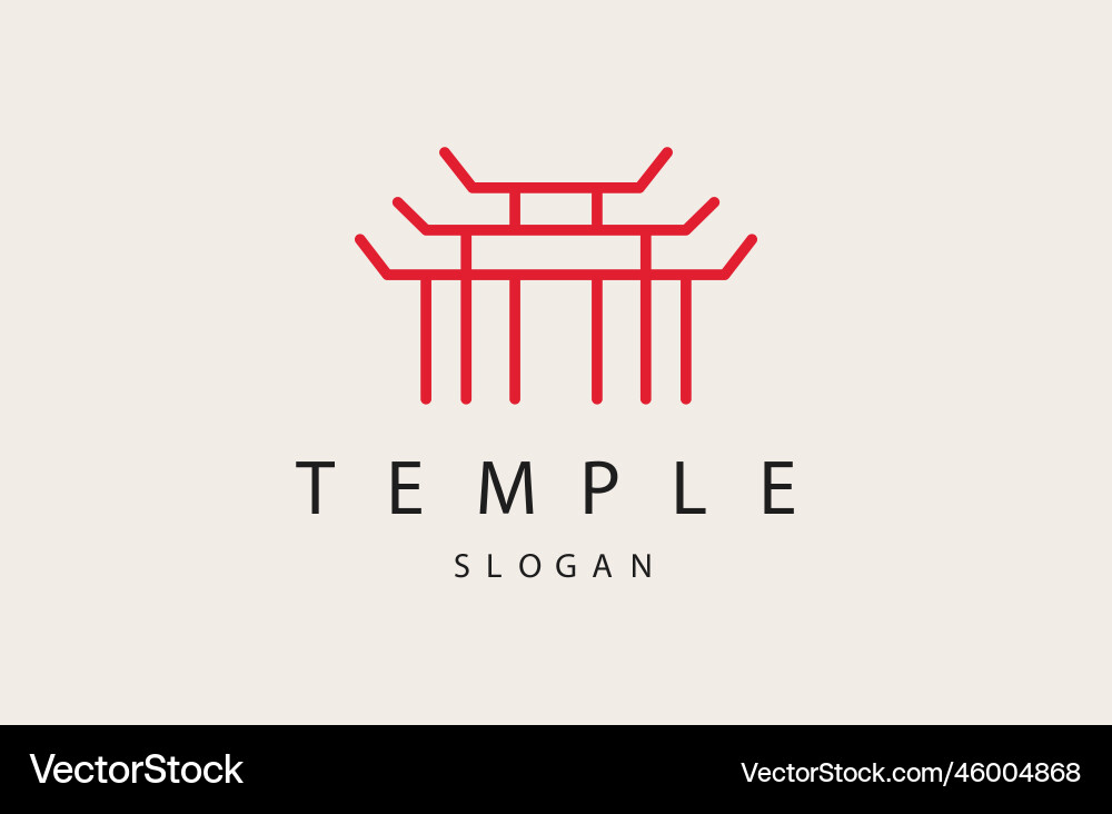 Temple Royalty Free Vector Image - VectorStock