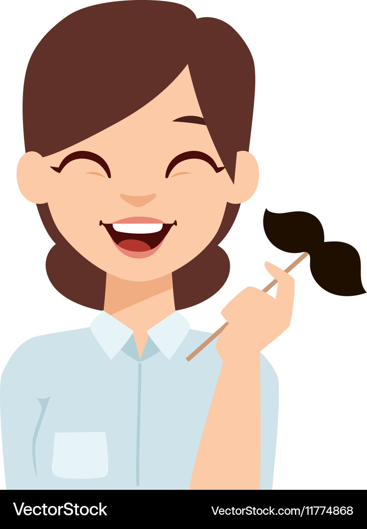 Woman emoji face Royalty Free Vector Image - VectorStock