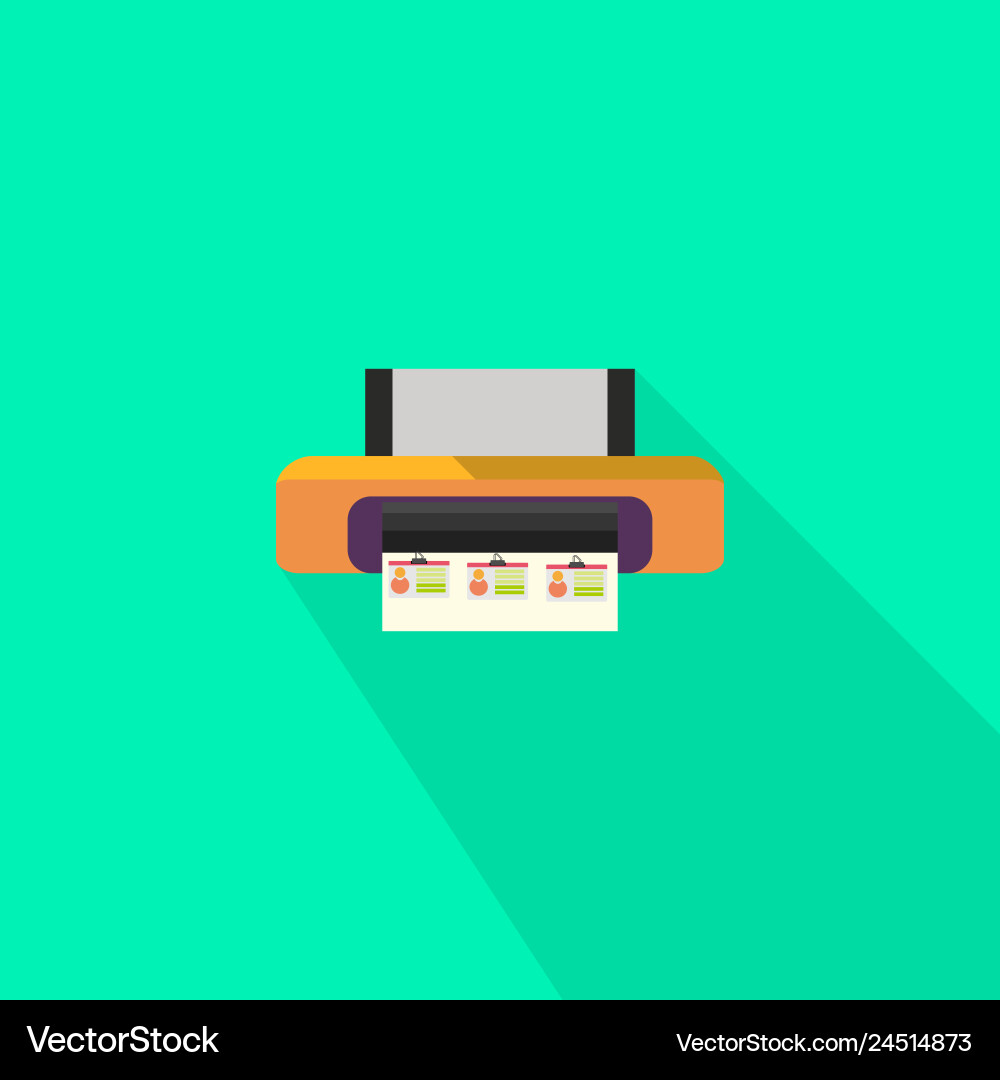 Printer icon set of great flat icons design Vector Image