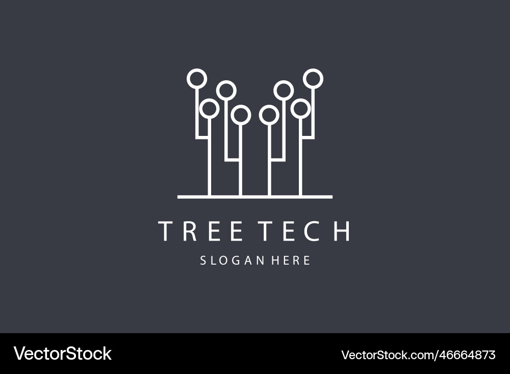 Tree tech Royalty Free Vector Image - VectorStock