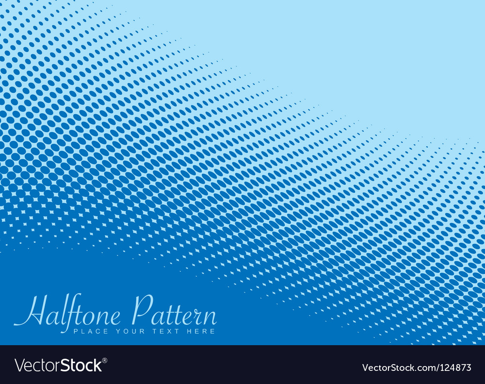Wave halftone pattern Royalty Free Vector Image