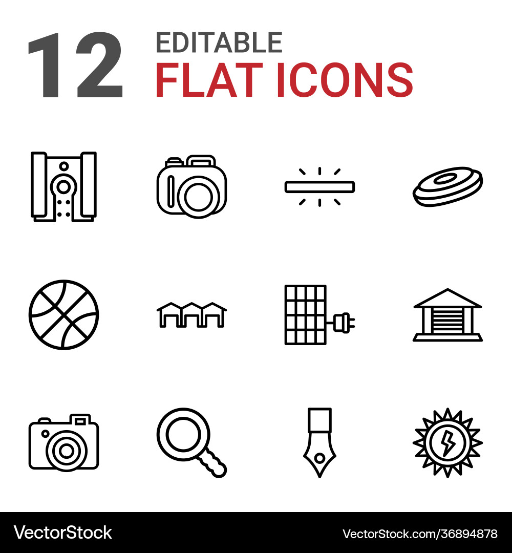 12 detail icons Royalty Free Vector Image - VectorStock
