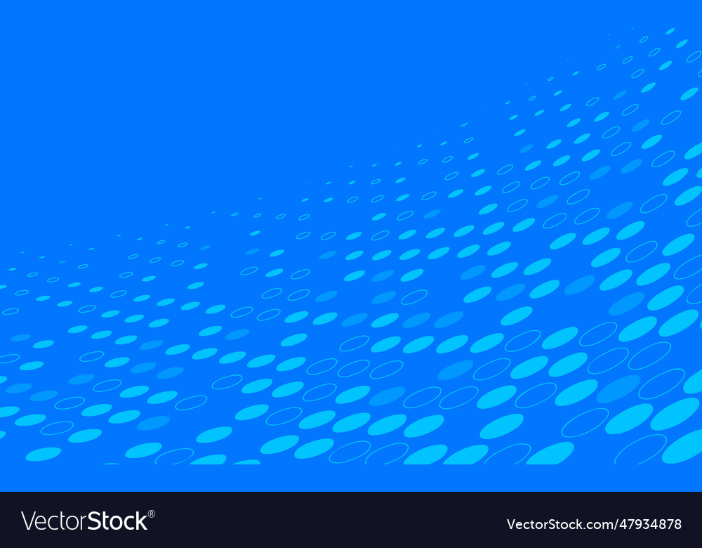 Abstract blue circle geometric pattern design Vector Image